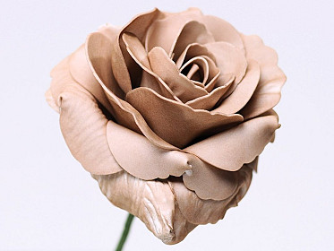 Foam Rose XL Mocca, D 13cm | Decofleur