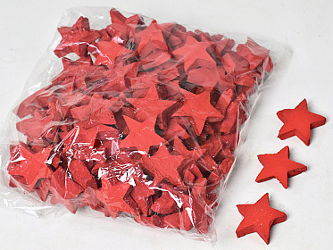 Coconut Star Red 5cm 100pcs | Decofleur
